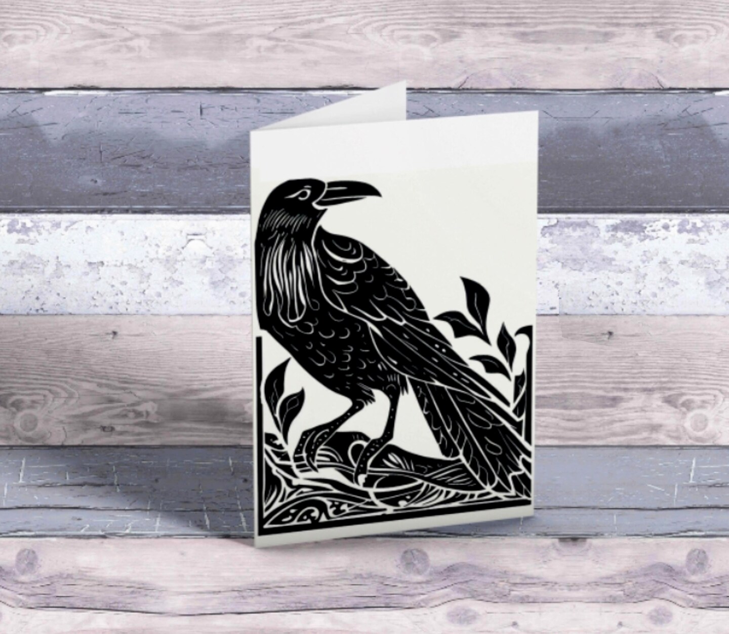 Raven Cards, Birthday Greeting Cards, Invitation Cards, Blank Art Cards ...