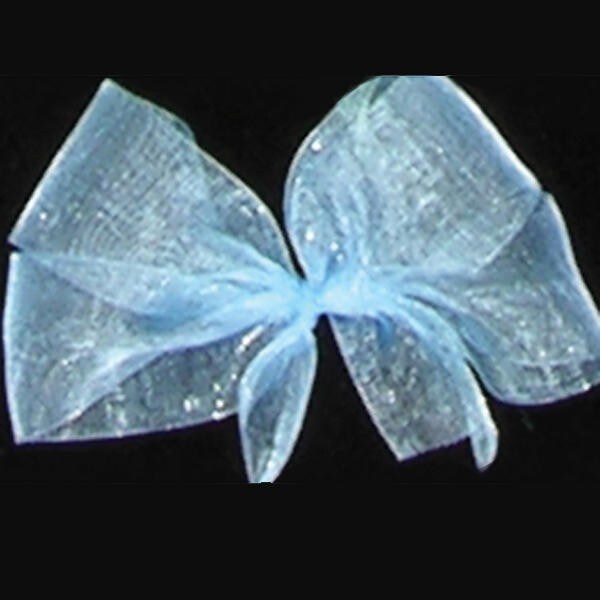 The Ribbon People Blue Mist Solid Organdy Craft Ribbon 4" x 55 Yards ...