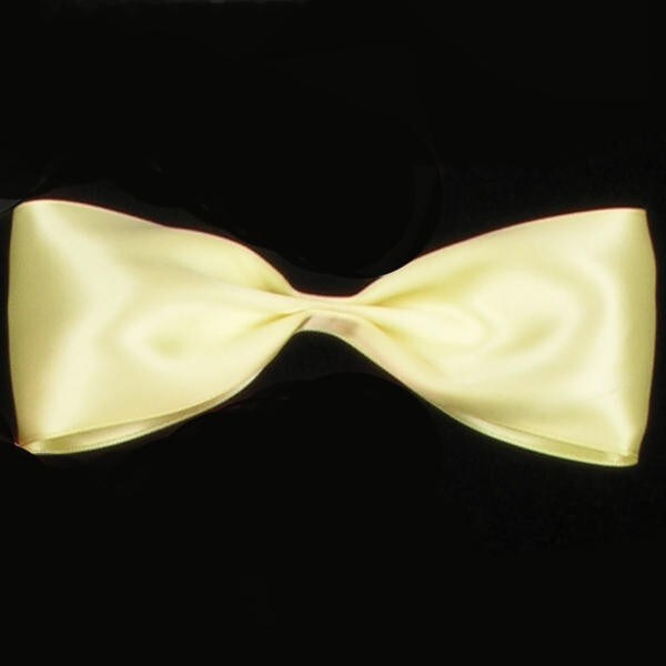 The Ribbon People Soft Lemon Yellow Double Face Satin Craft Ribbon 0.25 ...