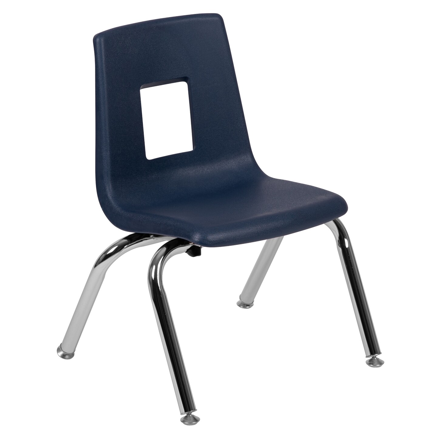 Flash Furniture 23.75" Advantage Navy Blue and Metallic Steel Student ...