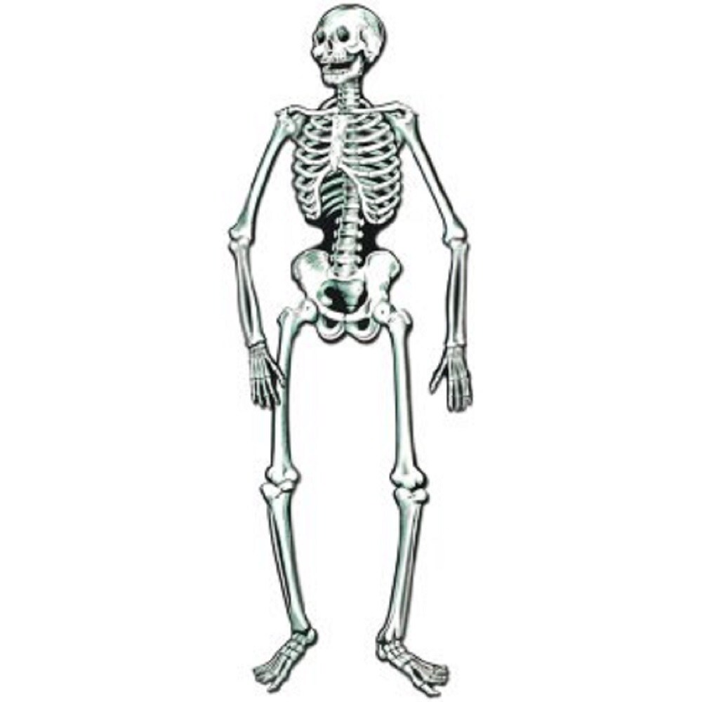 Beistle Club Pack of 48 White and Black Jointed Skeleton Halloween ...