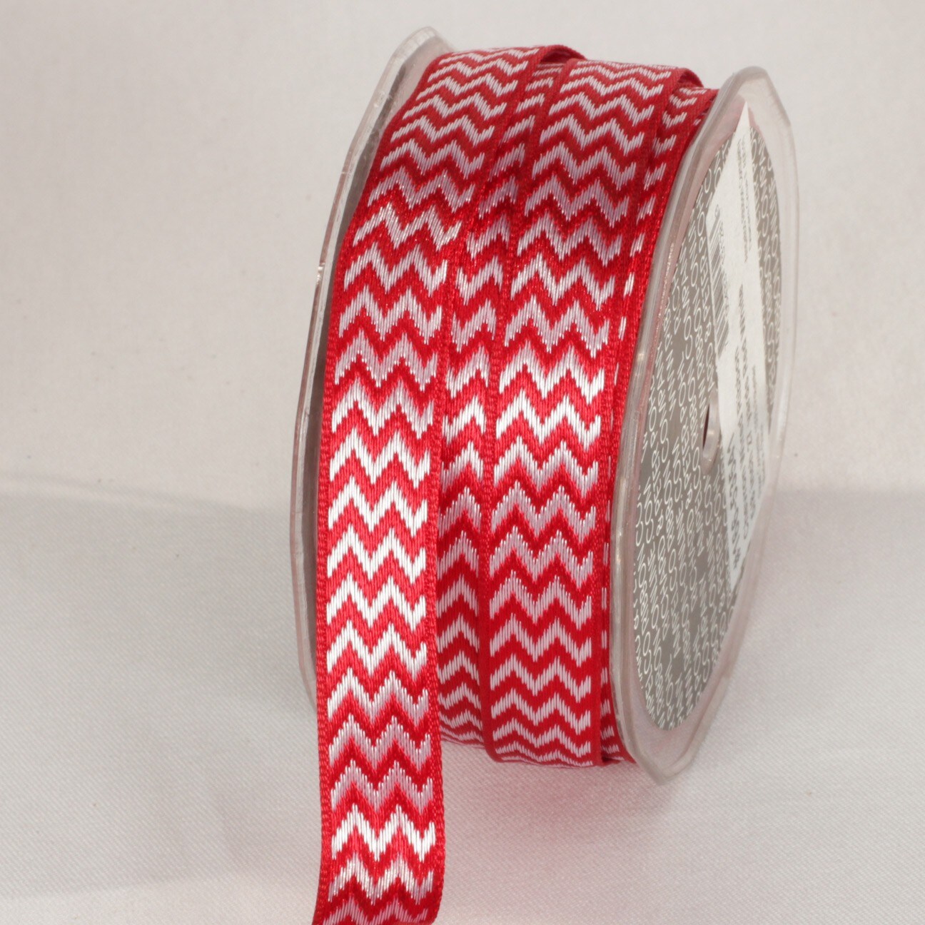 The Ribbon People Red Cherry Ivory Print Wired Ribbon 0.25" x 54 yards ...