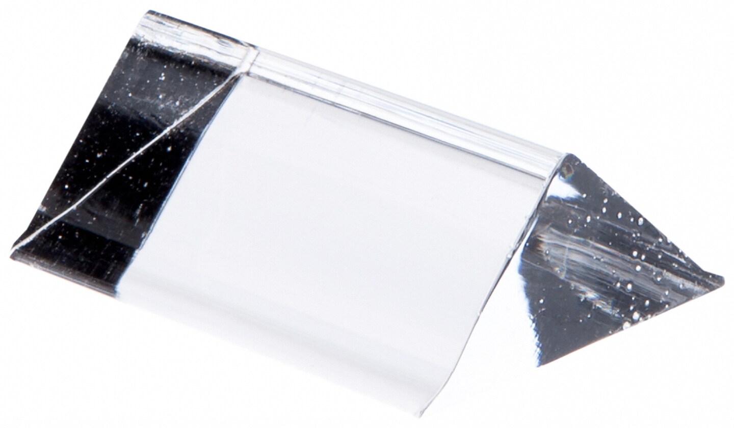 Plymor Clear Acrylic Triangular Label Display Block, 2" W x .75" D x ...