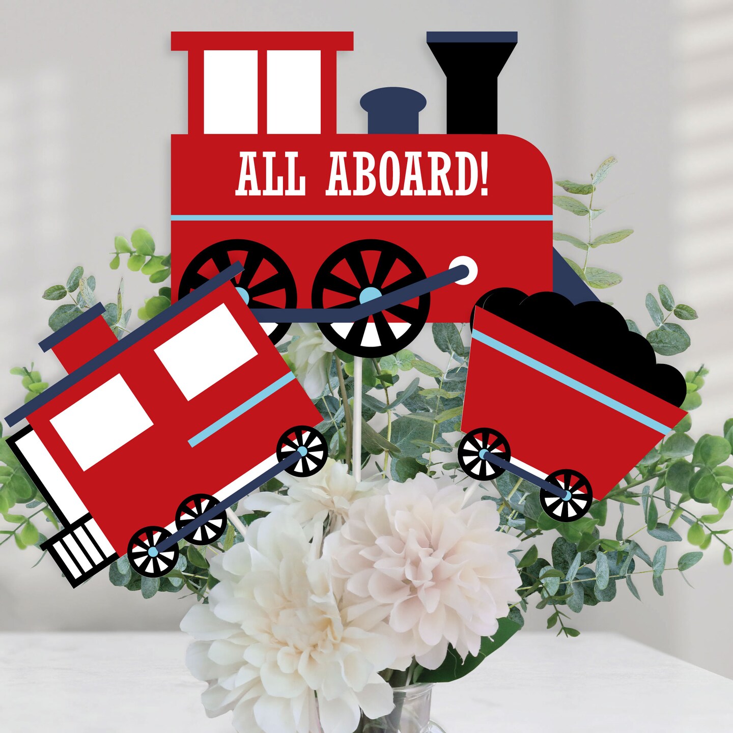 Big Dot of Happiness Railroad Party Crossing - Steam Train Birthday ...