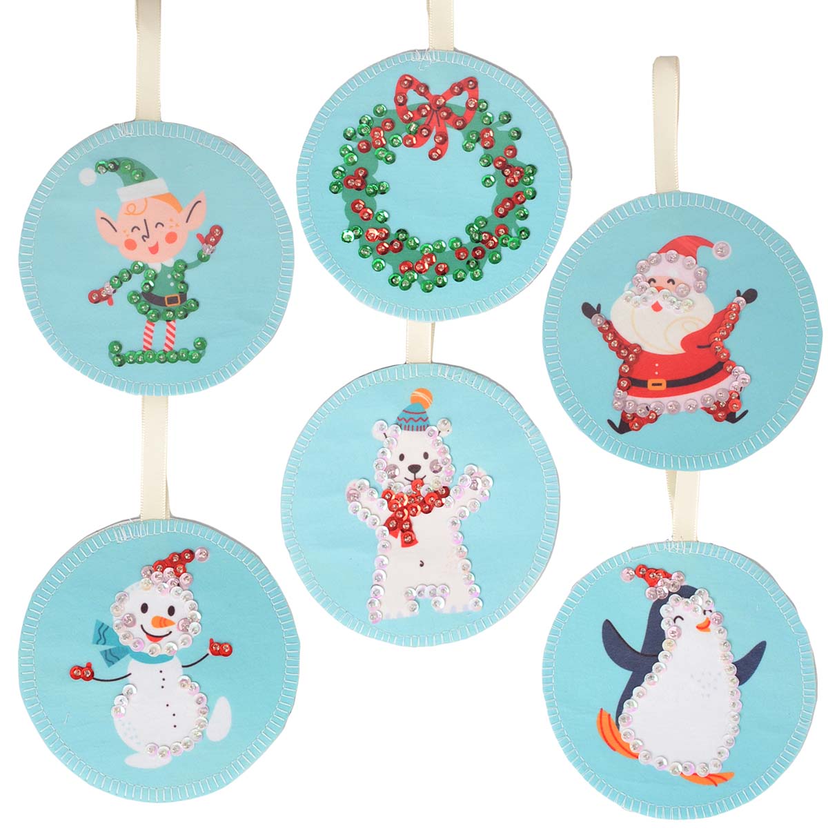 Herrschners Cute Santa Felt & Sequin Kit | Michaels