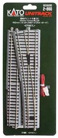 Kato HO-Scale H Electric Left Turnout #6 Train Track | Michaels