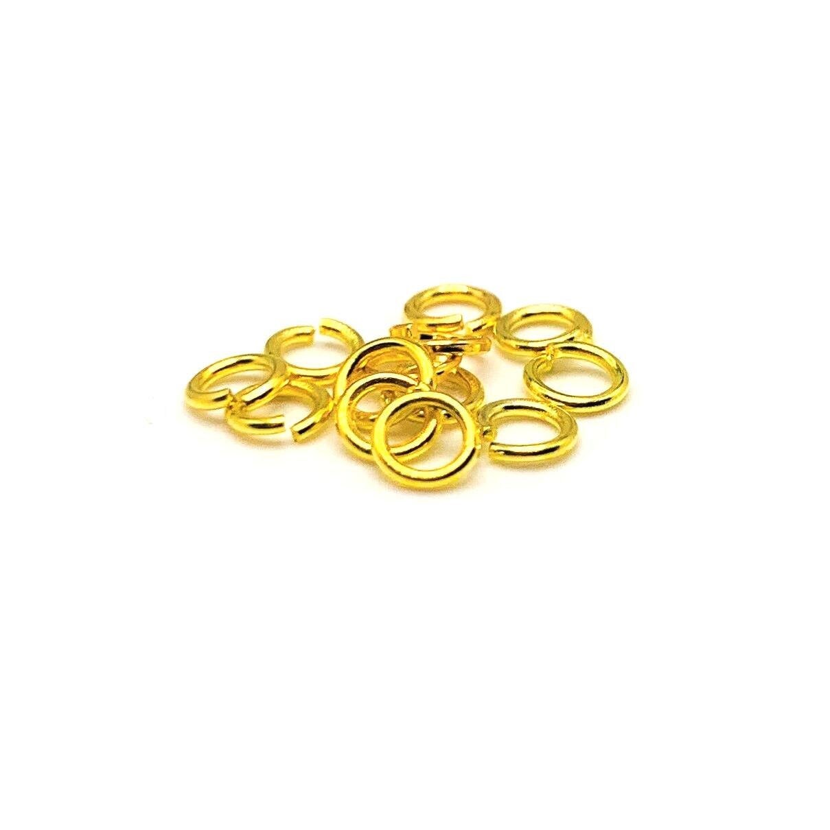 100, 500 or 1,000 Pieces: 4 mm Gold Plated Open Jump Rings, 21g | Michaels