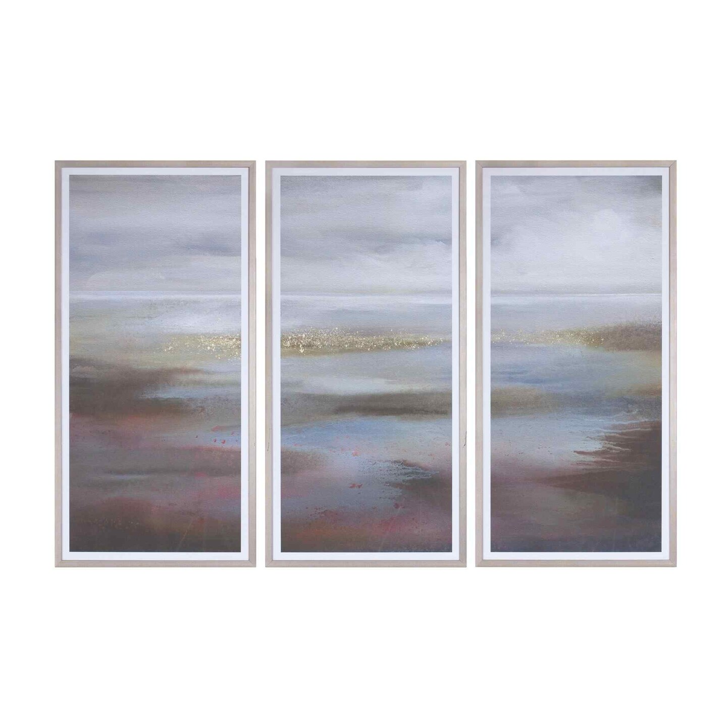 Melrose Landscape Panel Framed Wall Art - 19.5" x 39.25" - Set of 3 ...