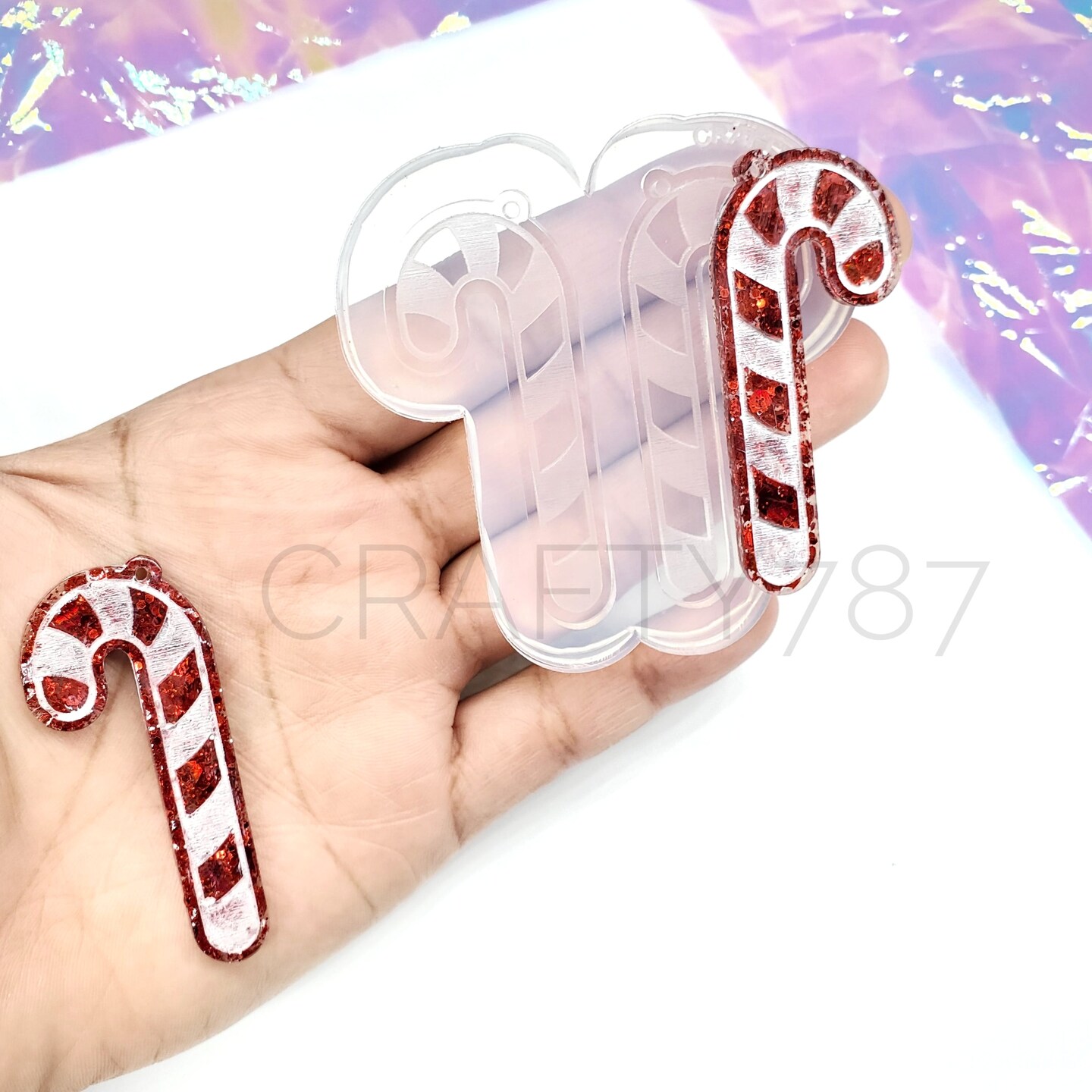Candy Cane Dangle Earring Mold(C3) | Michaels