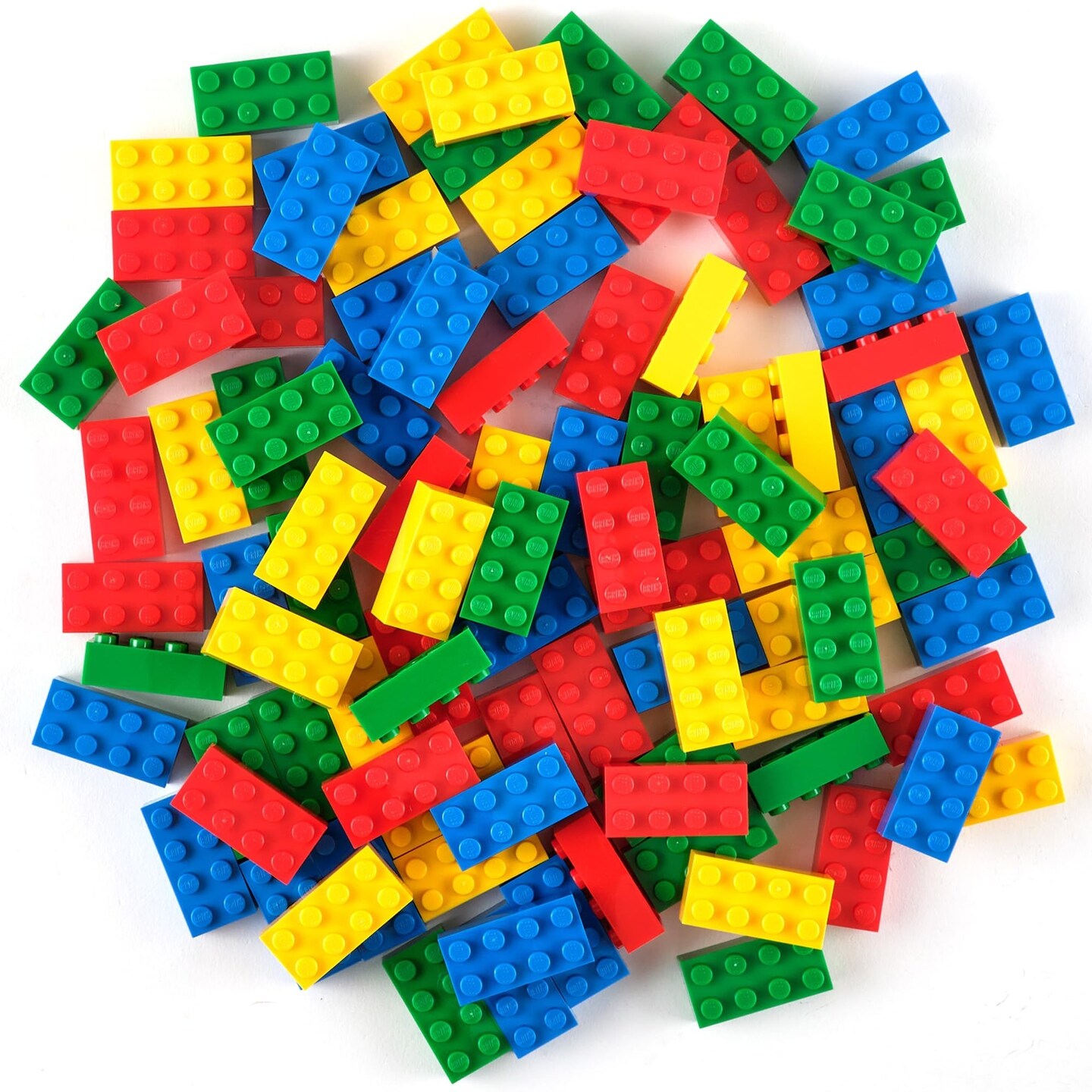Strictly Briks Classic Bricks Starter Kit, Blue, Green, Red, and Yellow ...