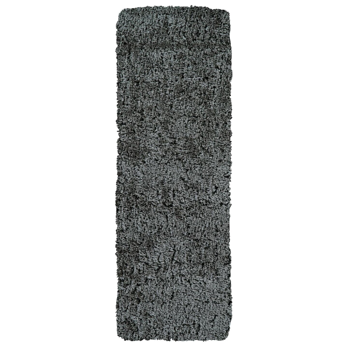 Feizy Home Collection 2.5' x 8' Charcoal Gray Solid Rectangular Rug ...
