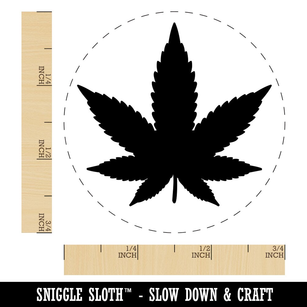 Marijuana Leaf Solid Rubber Stamp for Stamping Crafting Planners | Michaels