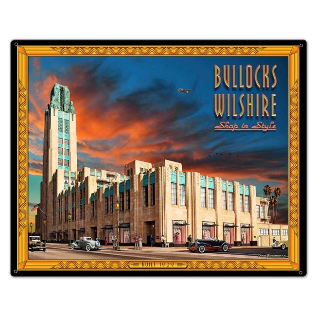 Larry Grossman LGB226 30 x 24 in. Bullocks Wilshire Custom Shape Sign ...