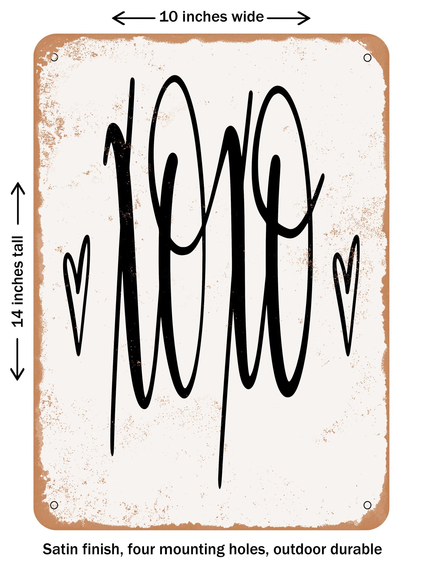 DECORATIVE METAL SIGN - Xoxo - Vintage Rusty Look | Michaels