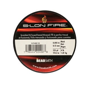 S-Lon Fire Beading Thread 4lb Black 125 Yards | Michaels