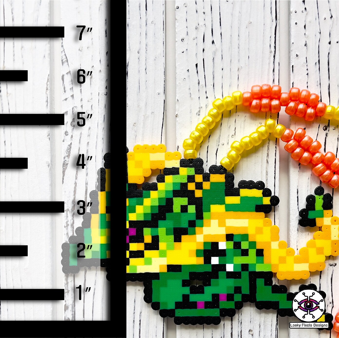 Mega Rayquaza Perler Necklace | MakerPlace by Michaels
