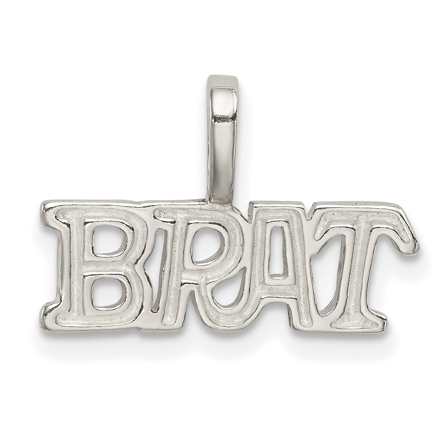 Sterling Silver Brat Pendant Charm Spoiled Jewelry 13mm x 18mm | Michaels