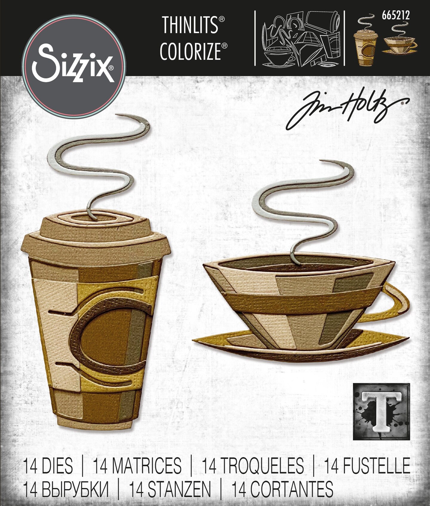 Sizzix Thinlits Dies By Tim Holtz 14/Pkg-Cafe Colorize | Michaels