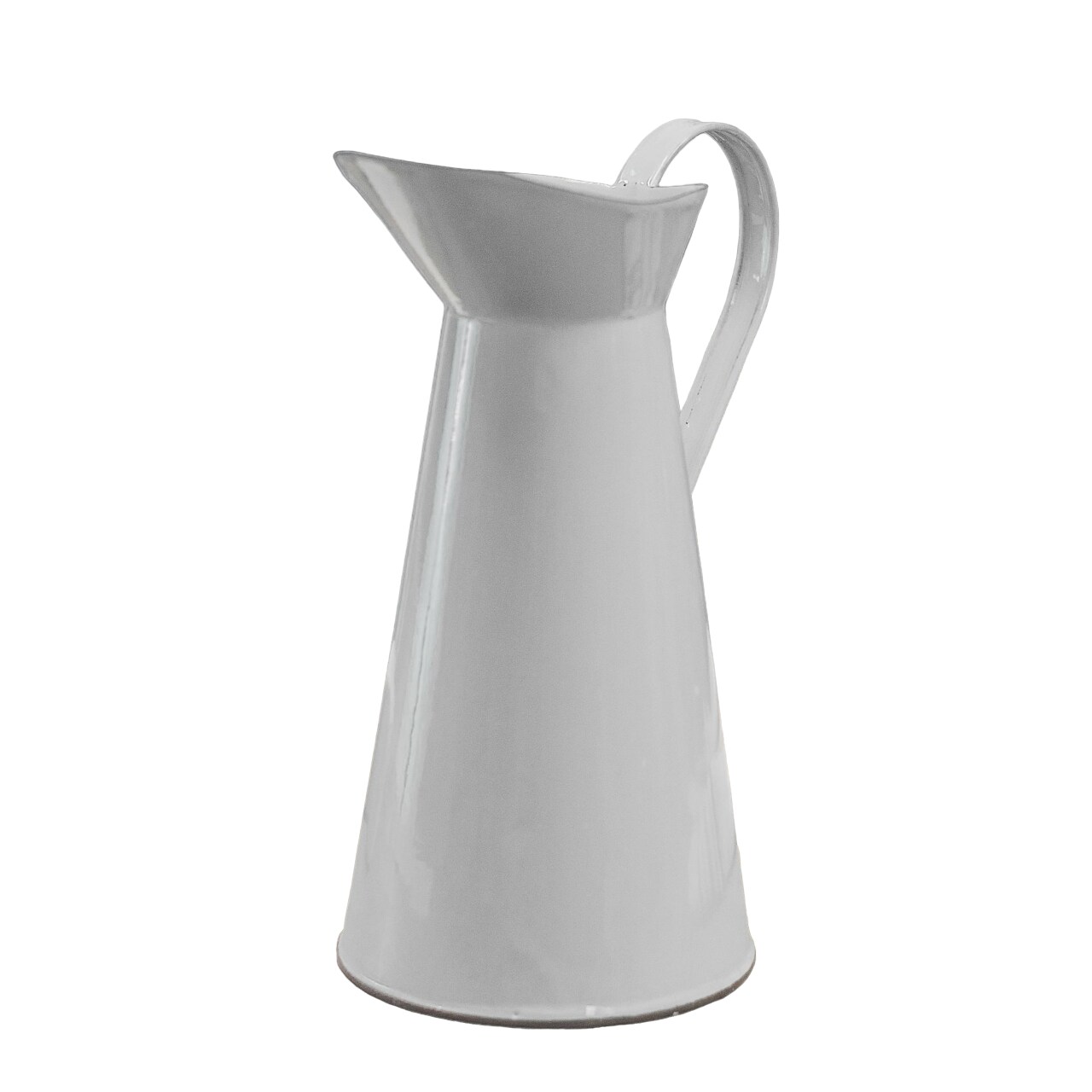 Creative Design 10" White Glossy Classic Cylindrical Pitcher | Michaels