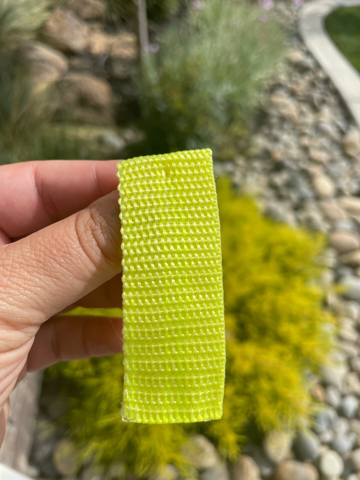 Neon yellow 1” Polypropylene Webbing (by the yard) | Michaels