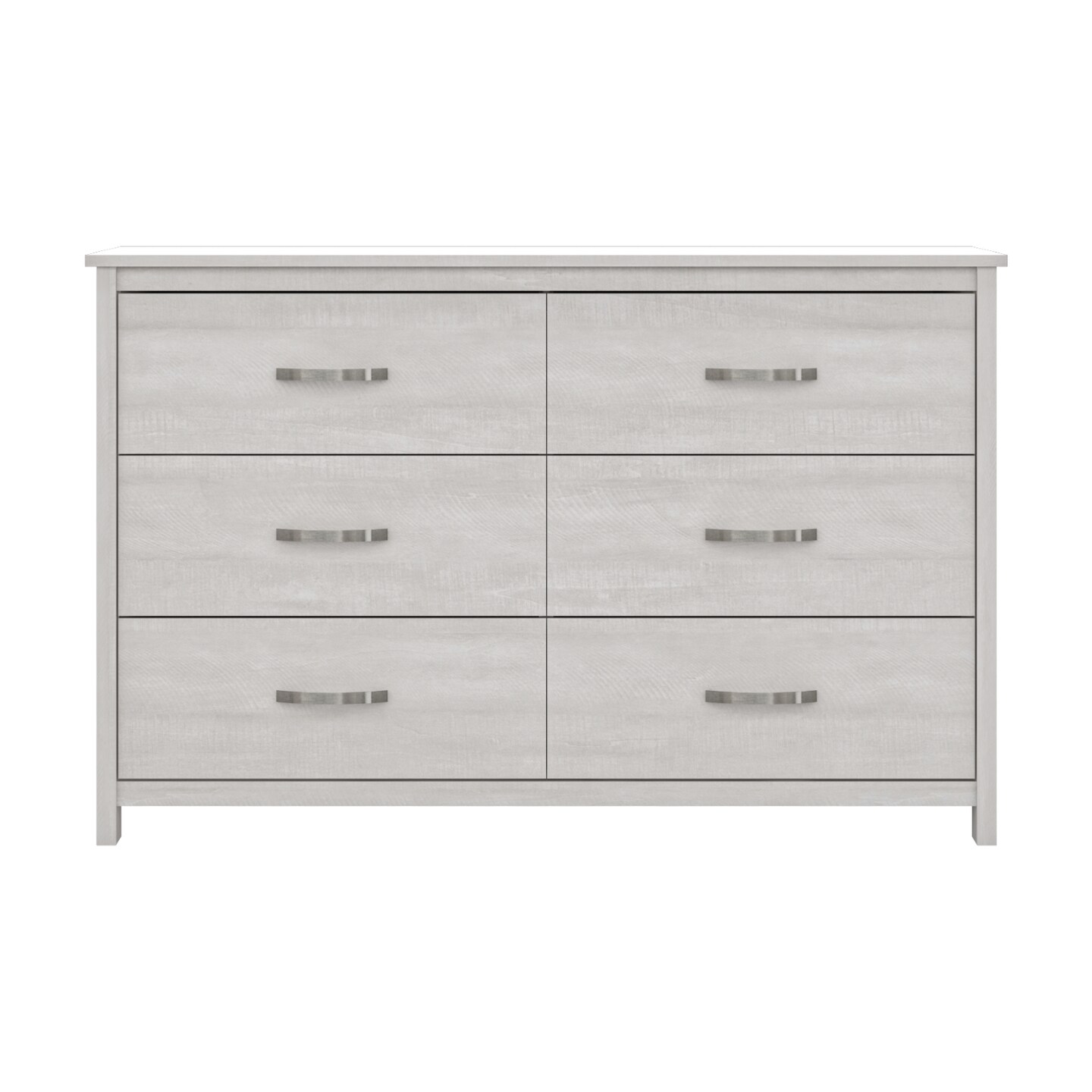 Contemporary Home Living 47.25" Gray Wooden Double Dresser with Six ...
