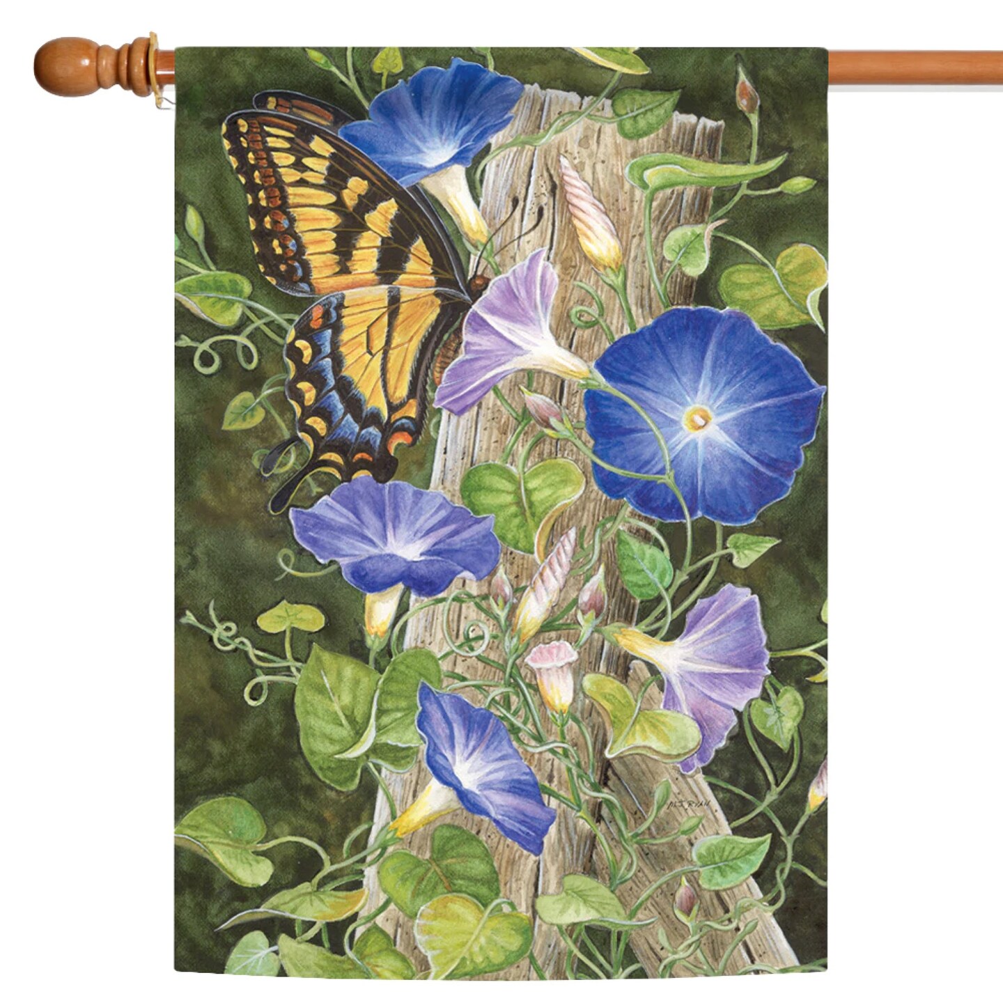 Toland Home Garden Swallowtail Butterfly Flower Outdoor House Flag 40 ...