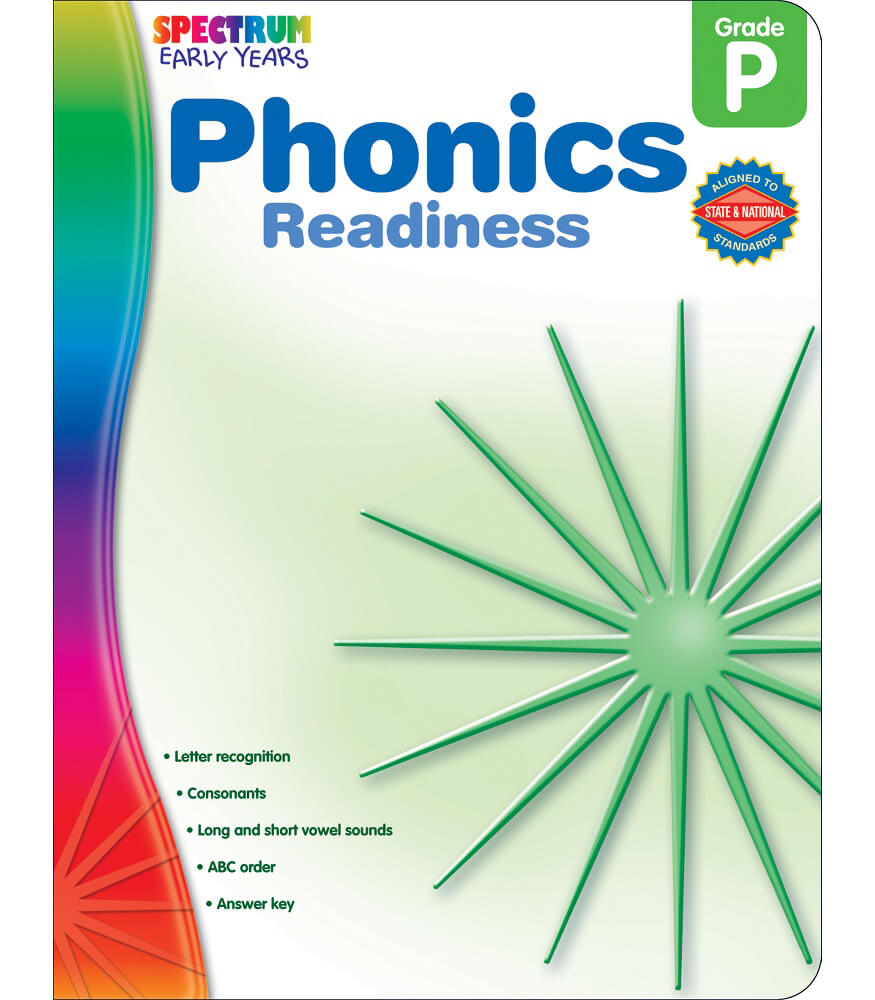 Carson Dellosa Spectrum Phonics Workbook for Toddlers Ages 2 to 4 ...