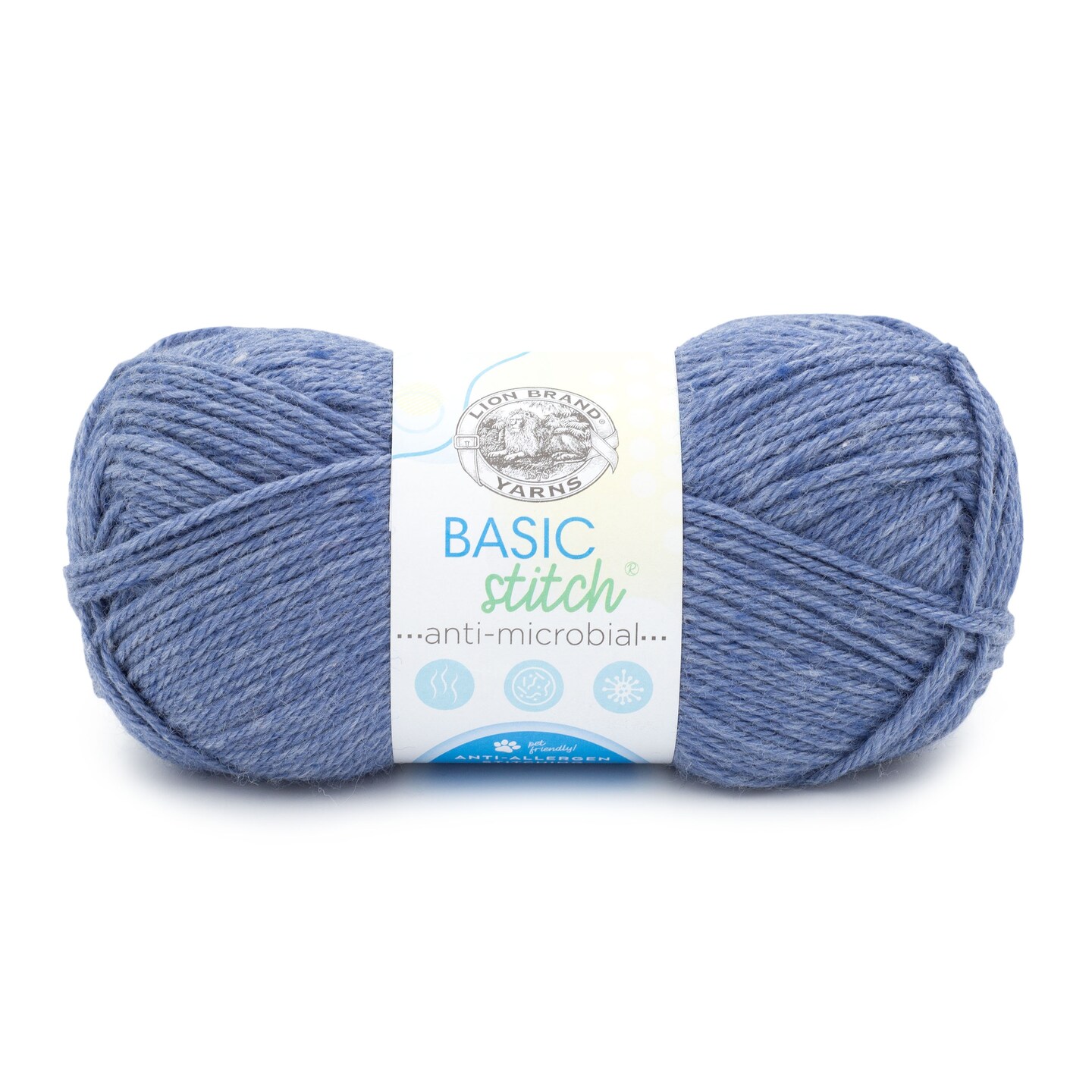 Lion Brand Basic Stitch Antimicrobial Yarn-Bluestone | Michaels