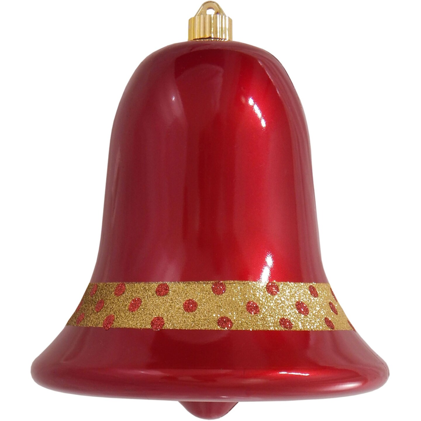Christmas by Krebs 9" Red and Gold Shatterproof Christmas Bell Ornament ...