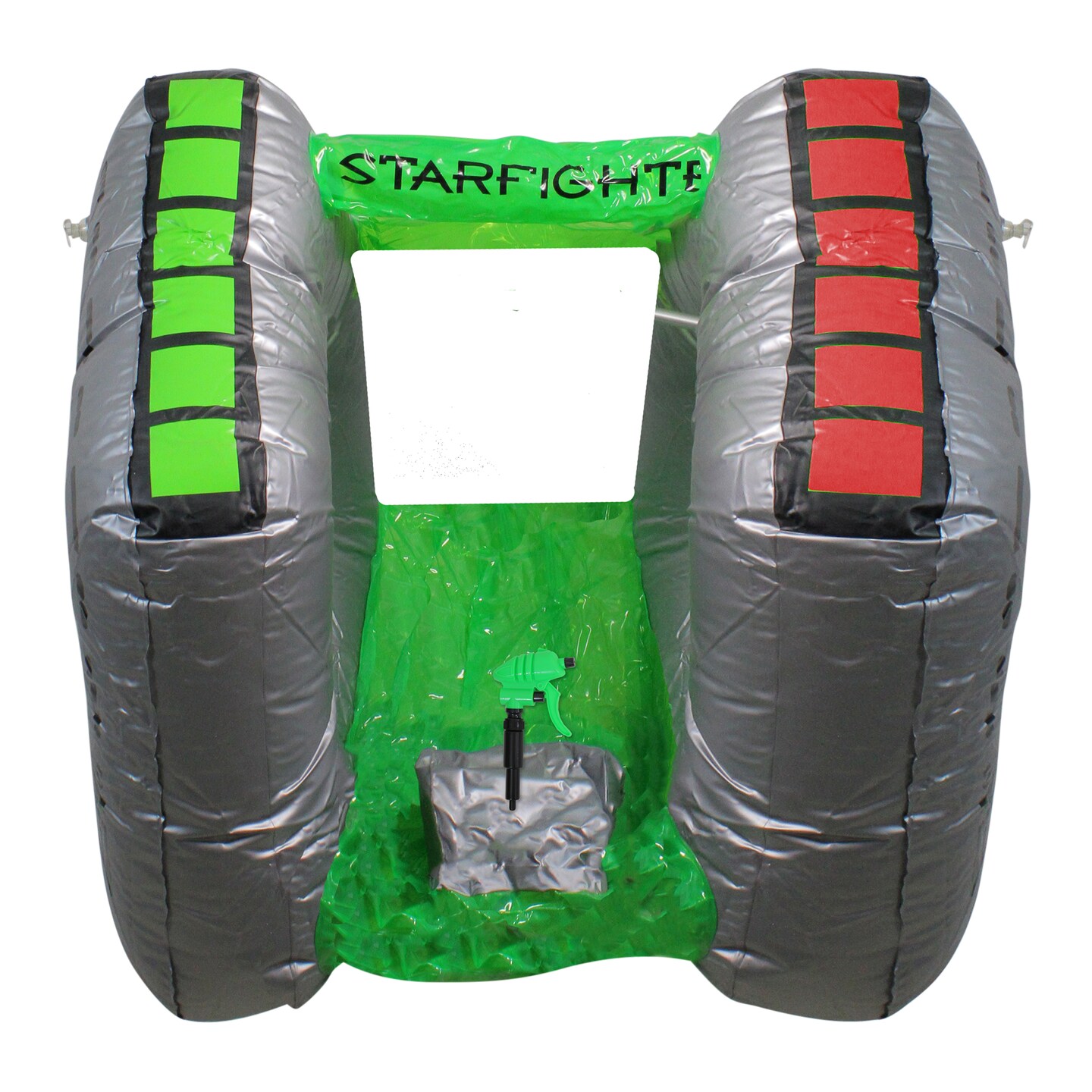 Swim Central 40” Gray and Green Inflatable Starfighter Super Squirter ...