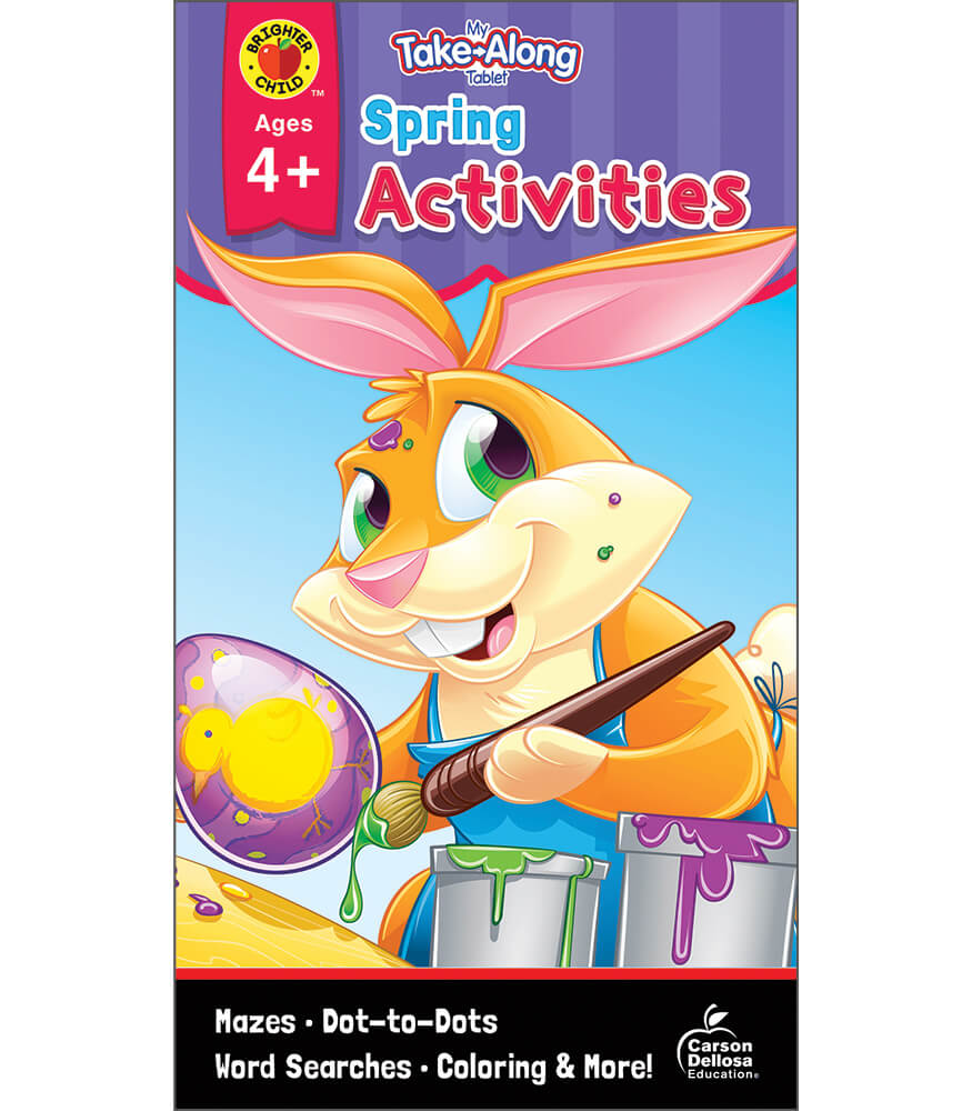 Carson Dellosa My Take-Along Tablet Spring Activities, Ages 4 - 5 ...