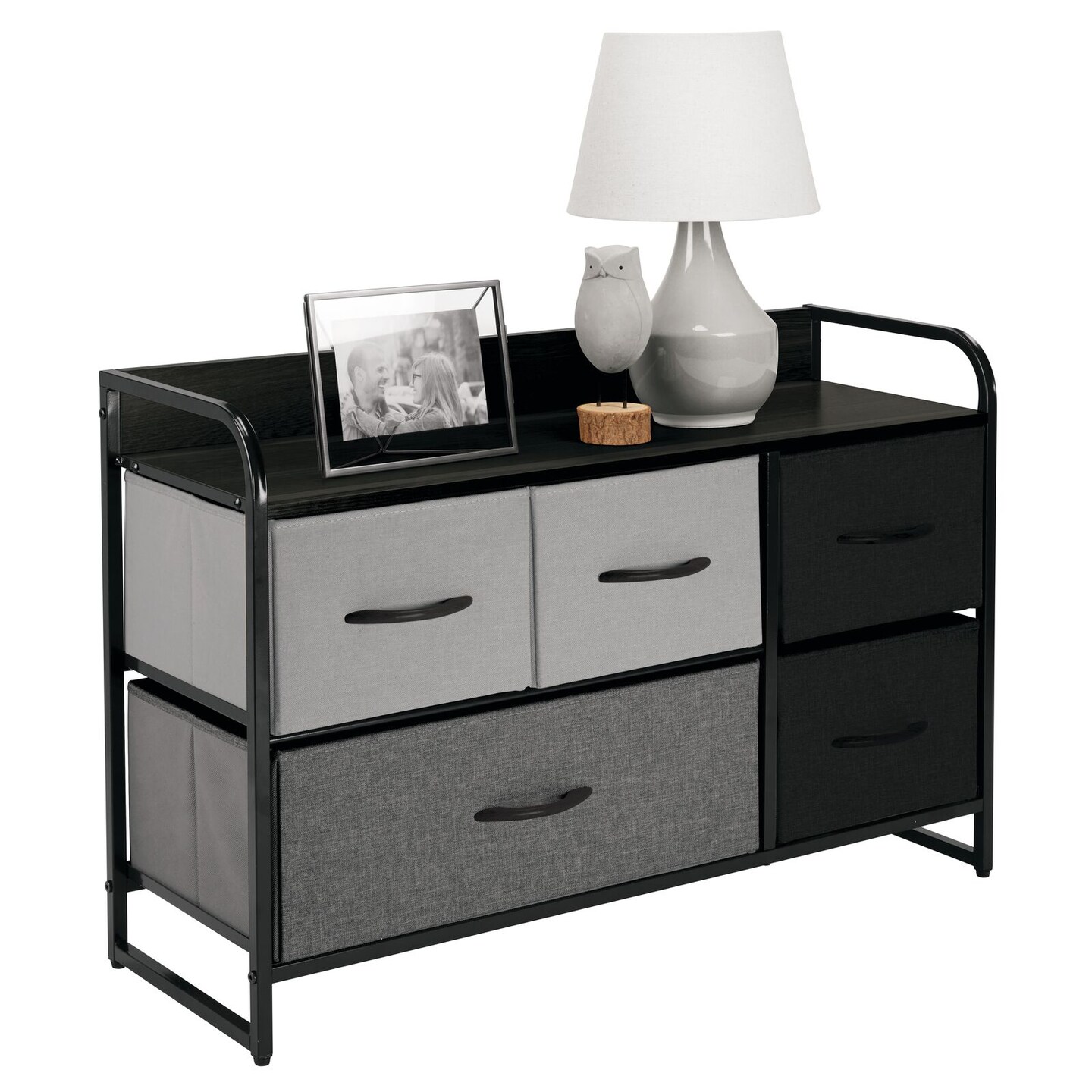 mDesign Wide Dresser Storage Chest, 5 Fabric Drawers | Michaels