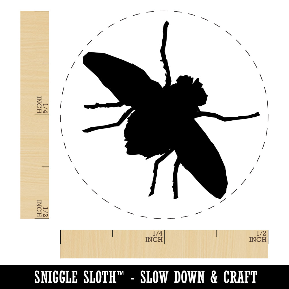 Fly Insect Sketch Self-Inking Rubber Stamp for Stamping Crafting ...