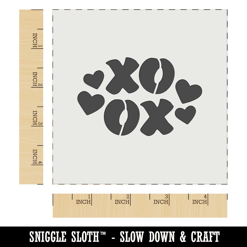 XOXO with Hearts and Love Wall Cookie DIY Craft Reusable Stencil | Michaels