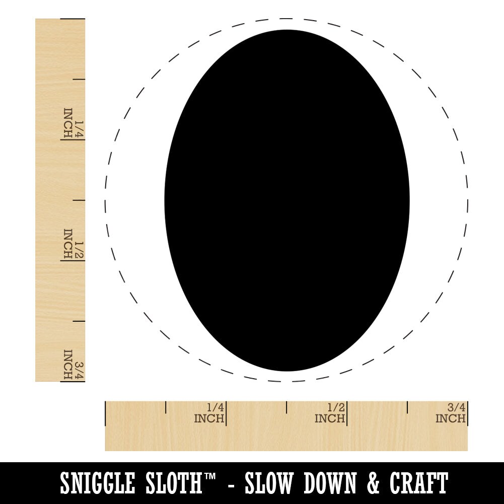 Oval Solid Self-Inking Rubber Stamp for Stamping Crafting Planners ...