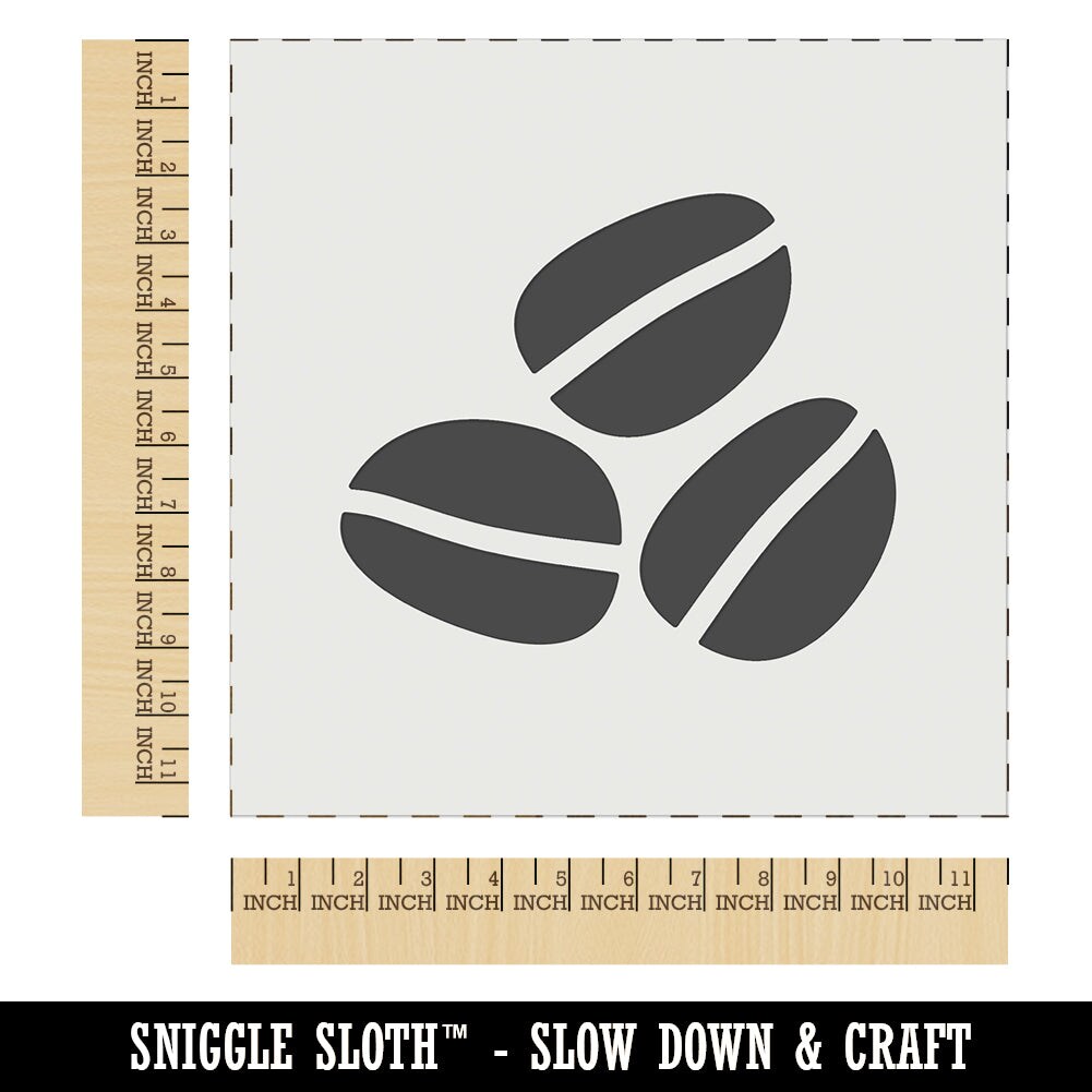 Coffee Beans Trio Wall Cookie DIY Craft Reusable Stencil | Michaels