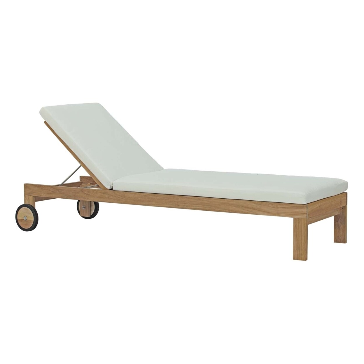 Modway Upland Outdoor Patio Teak Chaise | Michaels