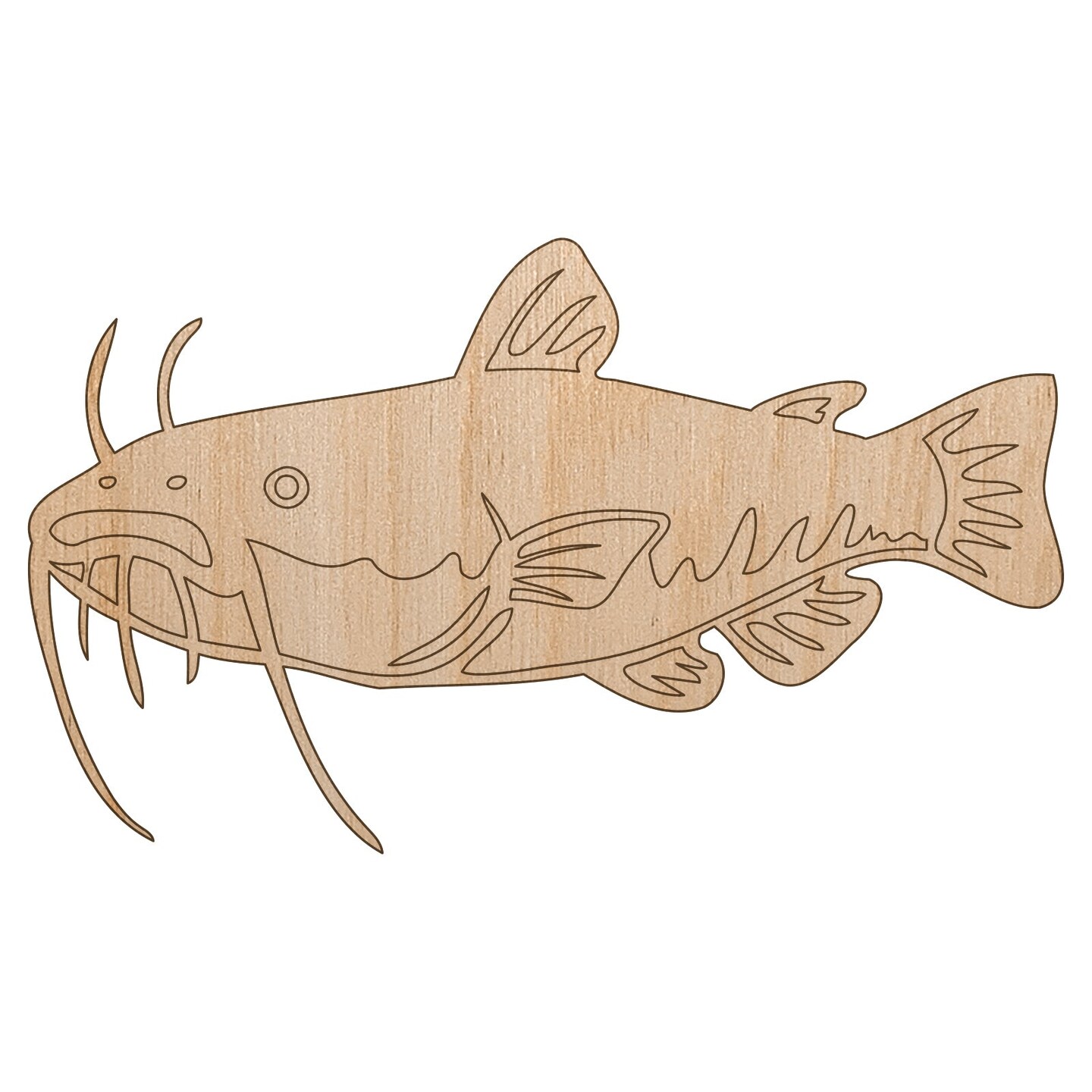 Freshwater Catfish Fish Fishing Unfinished Wood Shape Piece Cutout for ...