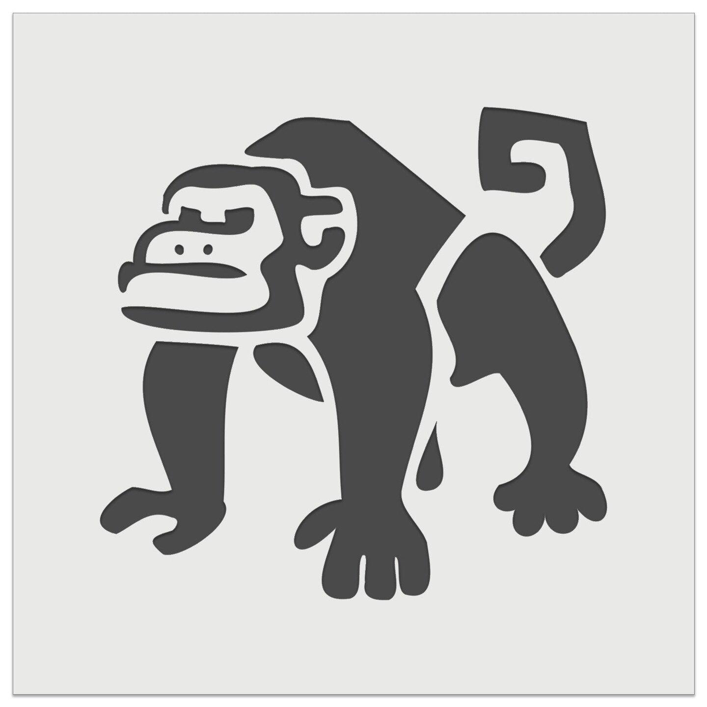 Grumpy Monkey with Curly Tail Wall Cookie DIY Craft Reusable Stencil | Michaels