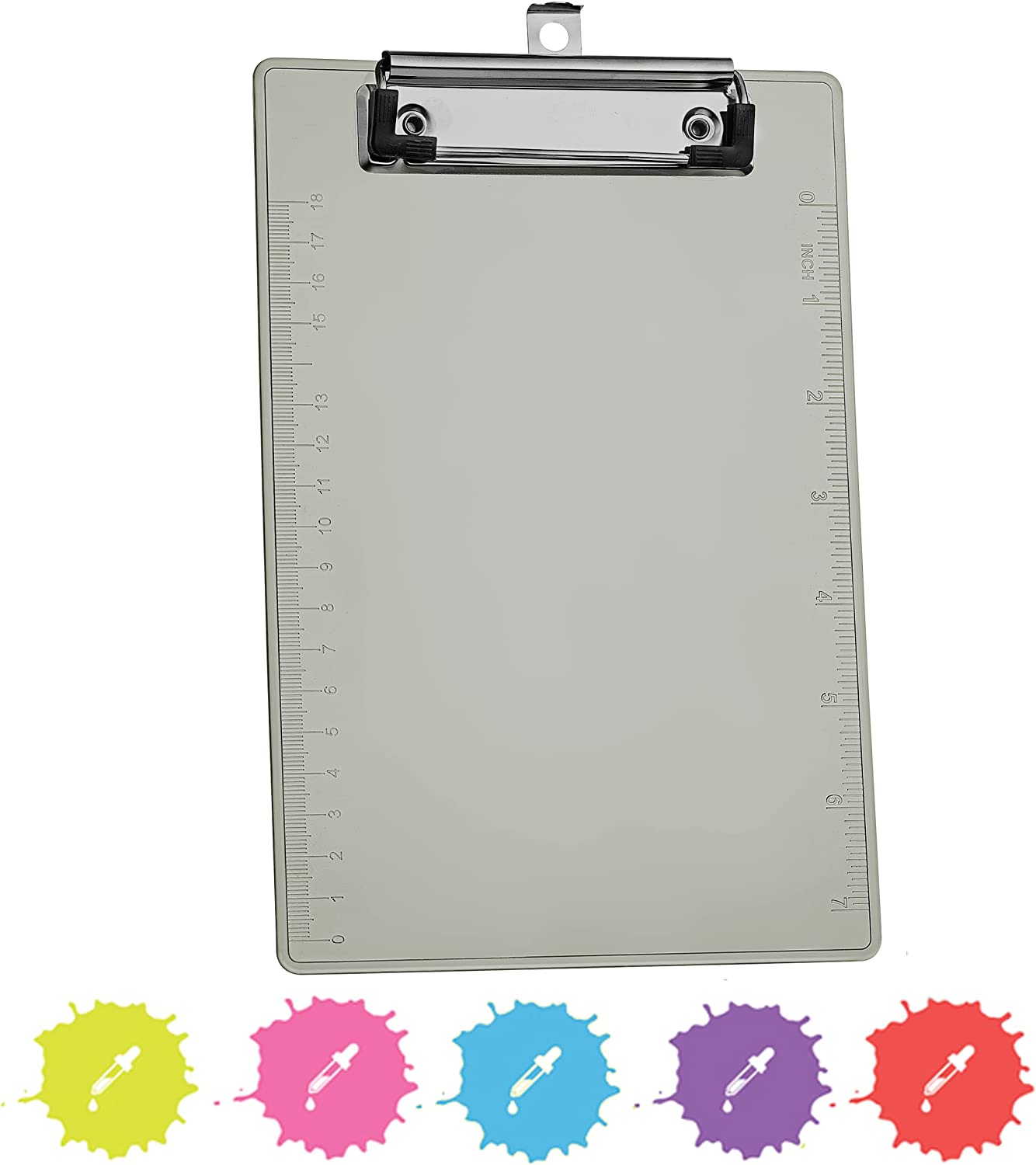 Enday Plastic Clipboard W/ Low Profile Clip, Size: Memo Size, Color ...