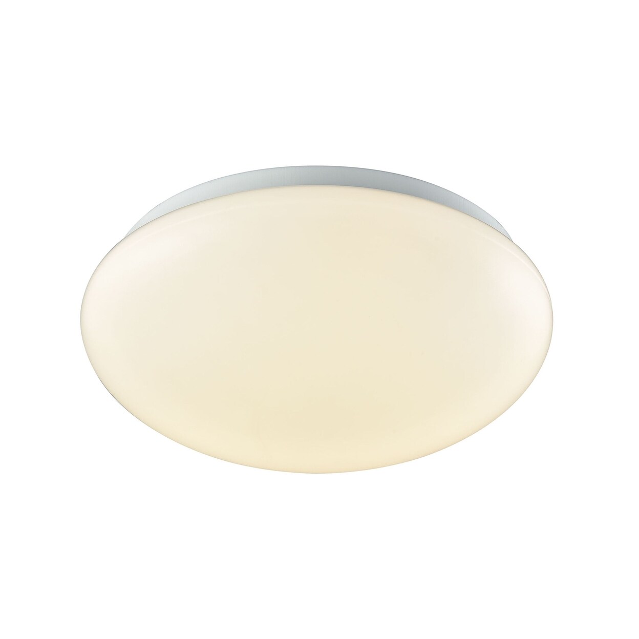Thomas Kalona 1-Light 10-inch LED Flush Mount in White with a White ...