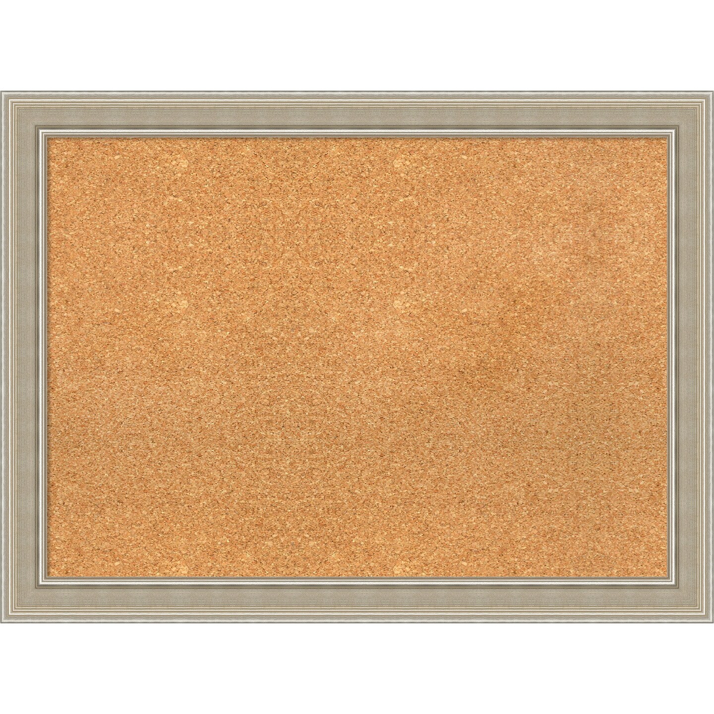 Mezzo Silver Wood Framed Corkboard, Natural Cork | Michaels