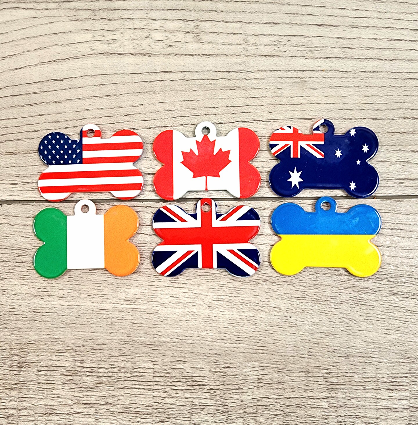 Country Flag Dog Tag, Lightweight Tag, Heritage Dog Tag, Fun Dog Tag ...