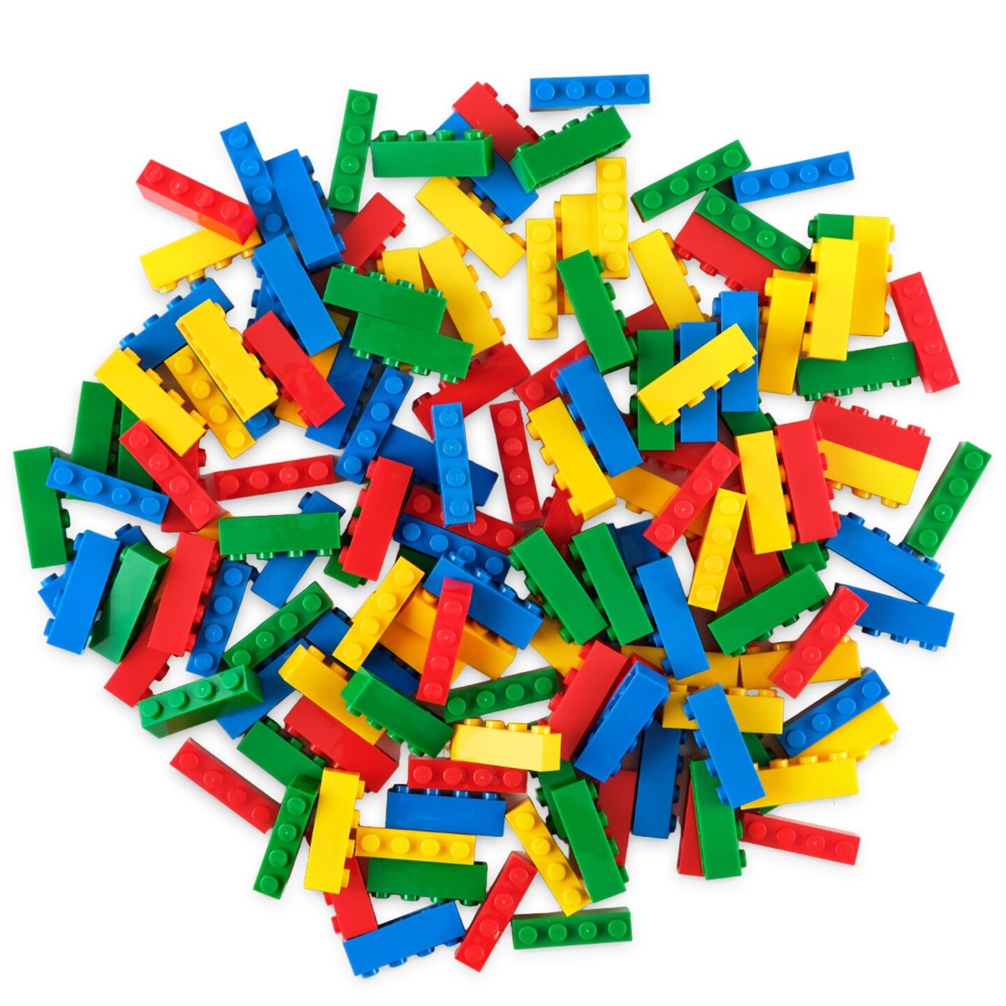 Strictly Briks Classic Bricks Starter Kit, Blue, Green, Red, and Yellow ...