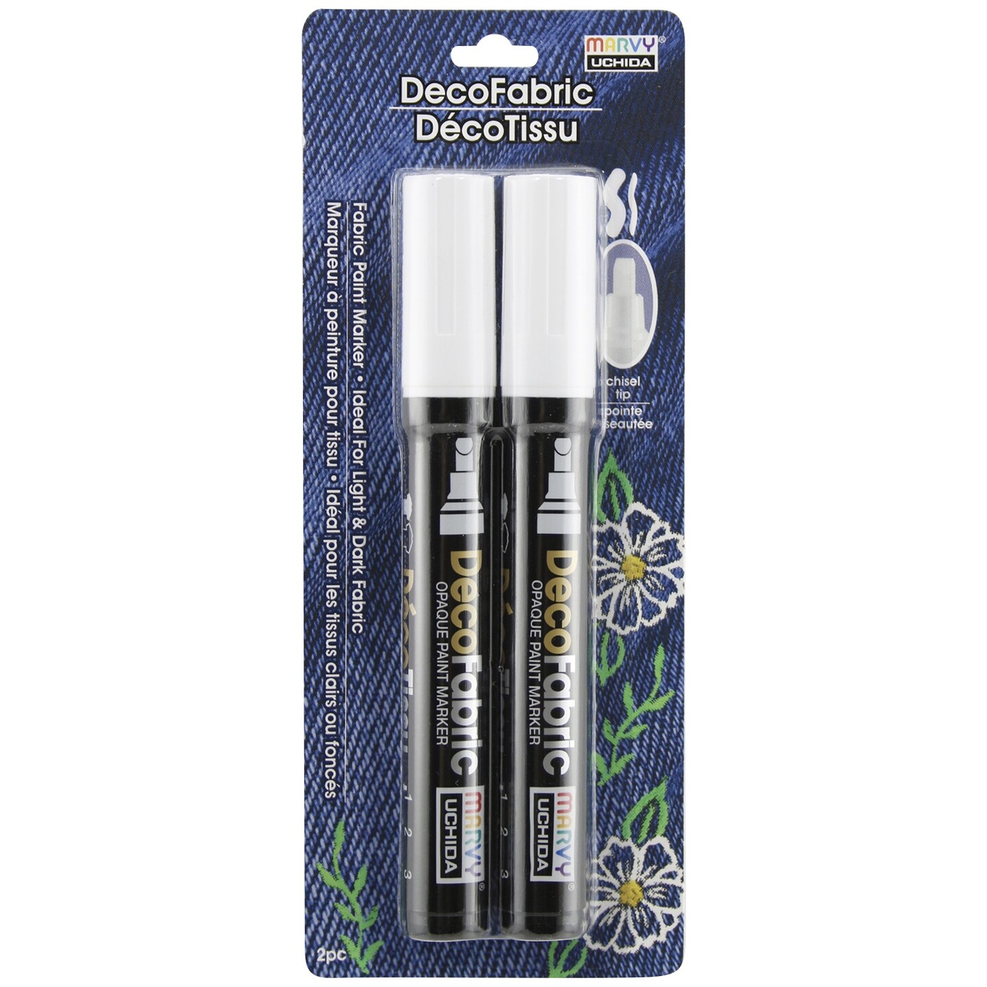 Uchida DecoFabric Opaque Paint Marker Chisel Tip 2/Pkg | Michaels