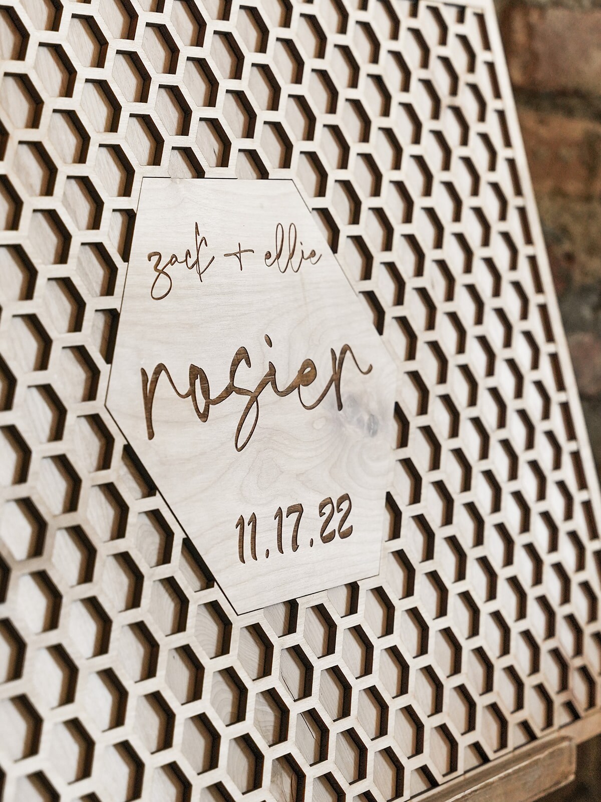 Alternative Guest Book, Wedding Guest Book, Hexagon Sign, Bumble ...