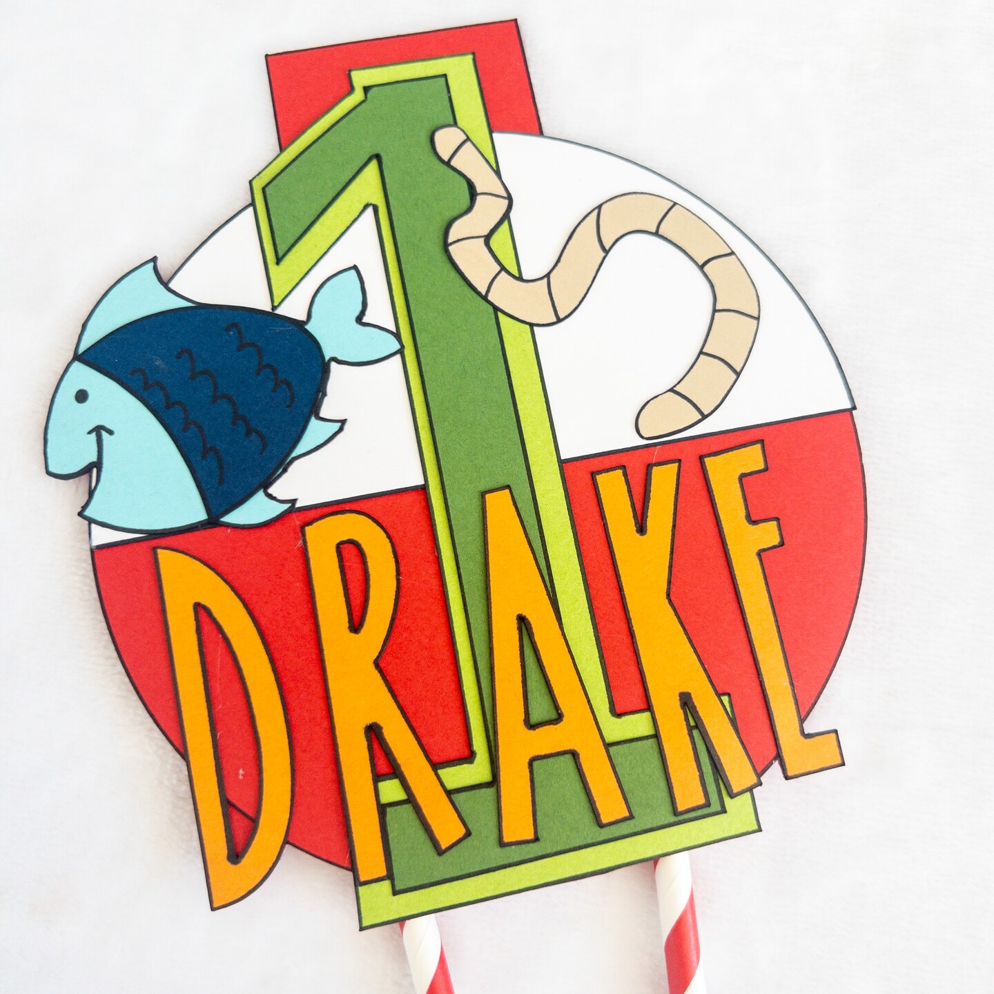 Fishing Theme Cake Topper | MakerPlace by Michaels