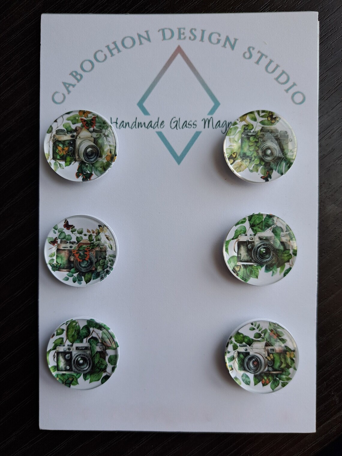 Vintage Camera Magnets, Glass, Cabochon, Fridge Magnets, Home Decor ...