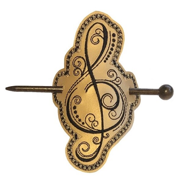 Music Note Bun Cover Hair Slider with Chopstick | MakerPlace by Michaels