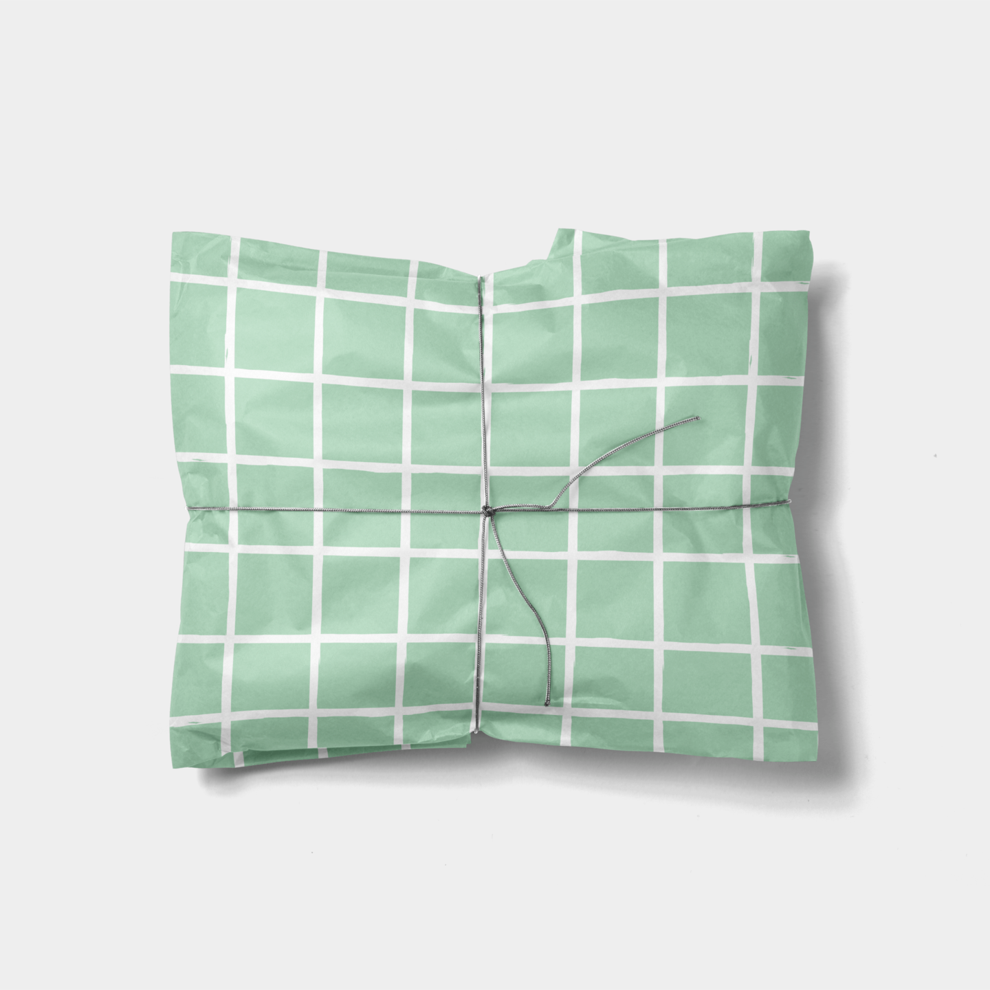 Green Chalk Plaid Gift Wrap | Michaels